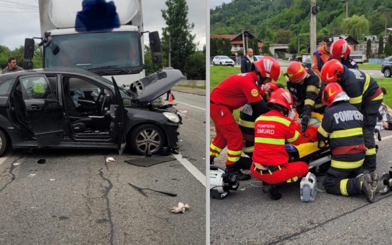 Accident în lanț la intersecția DN66 cu DN66A: Trei mașini implicate ...